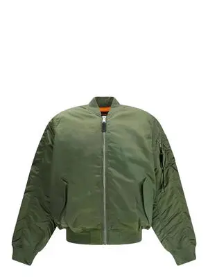 Alpha Industries Quilted Ma-1 Bomber Jacket - Green
