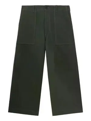 Comme Des Garçons Wide-leg Trousers - Green