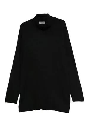 Yohji Yamamoto Roll-neck Long-sleeve Sweater - Black
