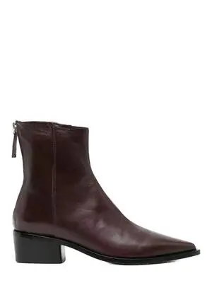 POMME D´OR Elyse Pointed-toe Ankle Boots - Red