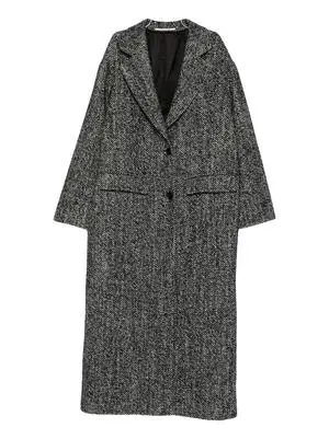 Tagliatore Wool Blend Single-breasted Overcoat - Black