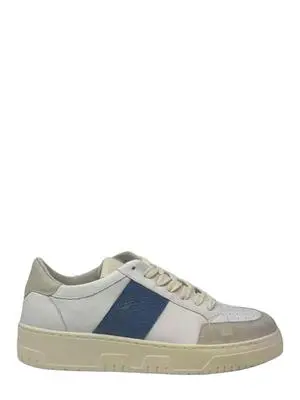 SAINT SNEAKERS Panelled Leather Sneakers - White