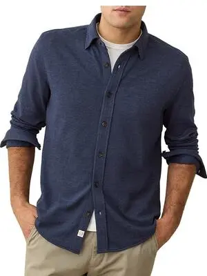 Marine Layer Pacifica Stretch Shirt - Navy