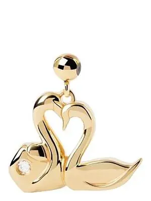 PDPAOLA Love Swans Charm - Gold