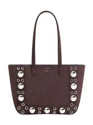 Valentino Garavani Nellcote Mini Shopping Tote Bag - Brown