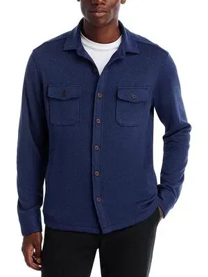Peter Millar Crown Fleece Shirt Jacket - Navy