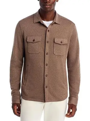 Peter Millar Crown Fleece Shirt Jacket - Poplar Brown