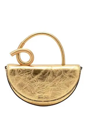 Cult Gaia Azariah Nano Leather Crossbody - Brass