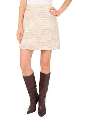Vince Camuto Tweed Miniskirt - French Oak