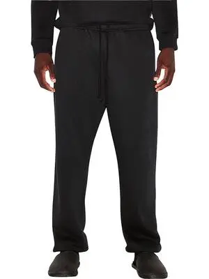 SKIMS Fleece Straight Leg Sweatpants - Washd Onyx