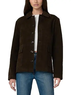 Joe's Jeans Faux Suede Chore Coat - Dark Chocolate
