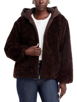 Kobi Halperin Ilyssa Hooded Faux Fur Jacket - Espresso