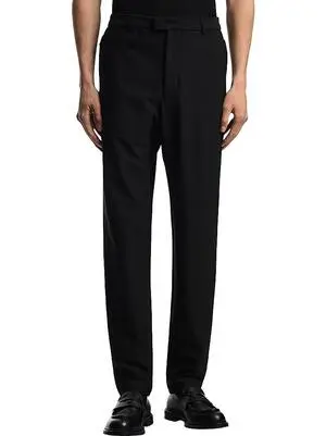 Emporio Armani Regular Fit Technical Jersey Trousers - Solid Black