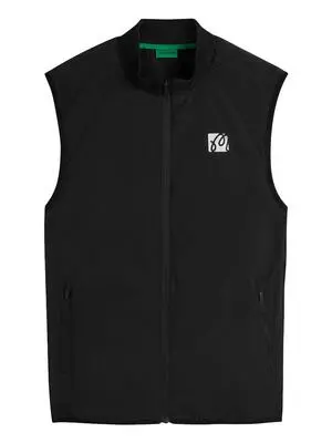 MALBON Performance Logo-print Shell Gilet - Black