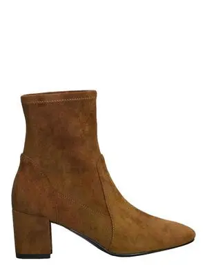 BIBI LOU 60mm Aster Pointed Block Heel Boots - Brown