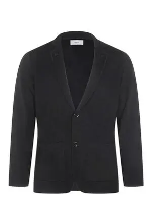 LARDINI Virgin Wool Cardigan - Black