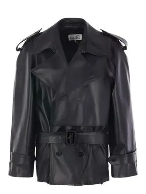 MAISON MARGIELA Leather Jacket - Black