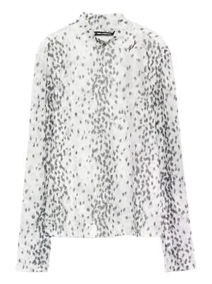 Karl Lagerfeld High-neck Blouse - White