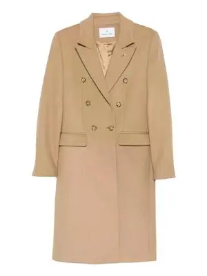 MANUEL RITZ Double-breasted Wool-blend Coat - Neutrals