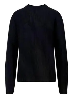 Alpha Industries Ribbed Knit Wool Sweater - Blue