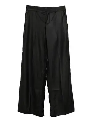 BETTTER Wool Palazzo Trousers - Black