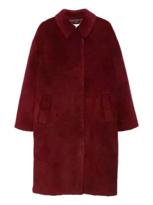 MANUEL RITZ Teddy Overcoat - Red