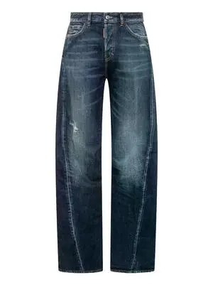Dsquared2 Twisted Denim Jeans - Blue