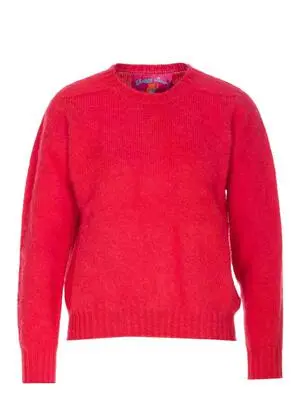 Howlin' Haggy Striped Bear Sweater - Red