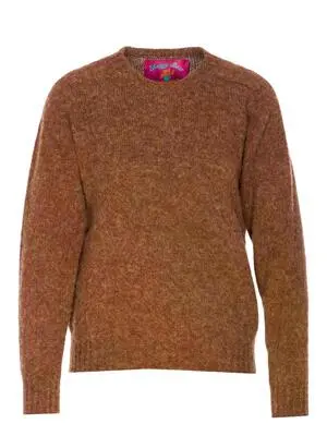 Howlin' Shaggy Bear Sweater - Brown