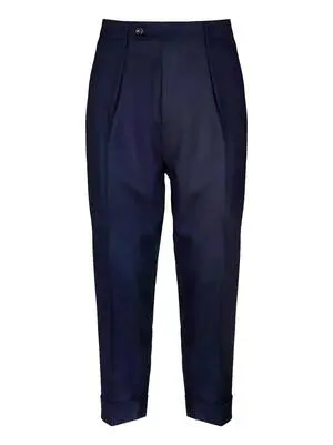 BERWICH Chiaia Pleated Trousers - Blue