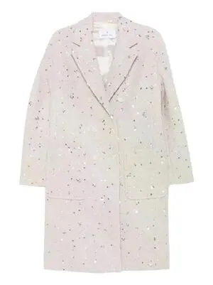 MANUEL RITZ Sequin-embellished Coat - Neutrals