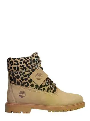 TIMBERLAND 6" Premium Leopard-Print Boots