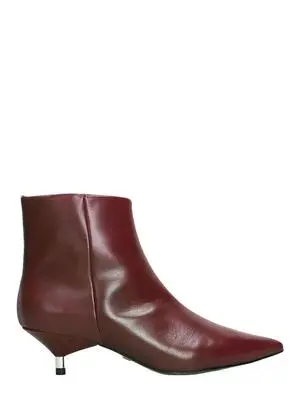 ANDREA CARRANO 40mm Pointed-toe Heel Boots - Red