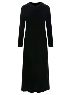 Aspesi Velvet Midi Dress - Black