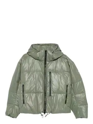 Adidas By Stella McCartney Hooded Puffer Jacket - Green