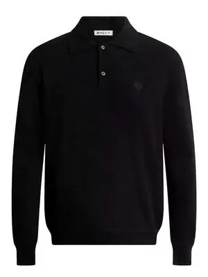 Bally Long-sleeves Polo Shirt - Black