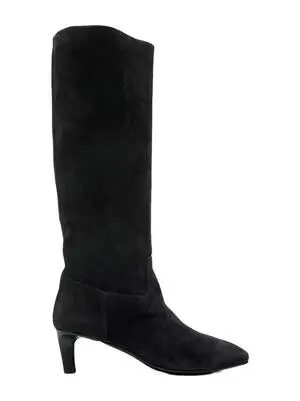 Officine Creative Suzy 006 Suede Knee-high Boots - Black