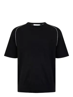Helmut Lang Contrast-seam T-shirt - Black