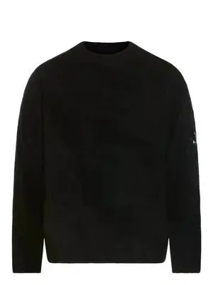 C.P. COMPANY Lens-detail Knit Sweater - Black