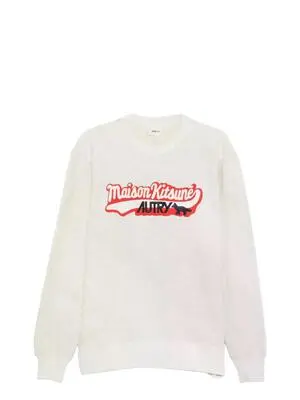 Maison Kitsuné X Autry Logo-print Sweatshirt - Grey