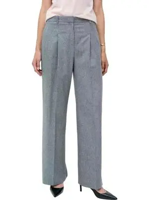 BOSS Wide-leg Trousers - Grey