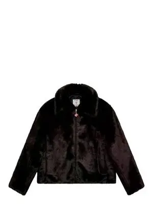Casablanca Paris Faux-fur Jacket - Black
