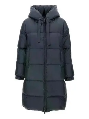 Max Mara Padded Hooded Coat - Blue