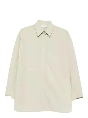 MANUEL RITZ Cotton Poplin Shirt - Green