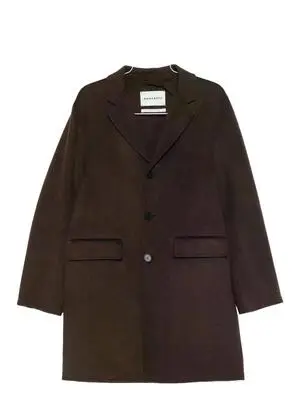 AMARANTO Single-breasted Coat - Brown
