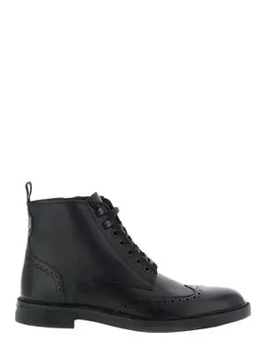 BOSS Leather Biker Boots
