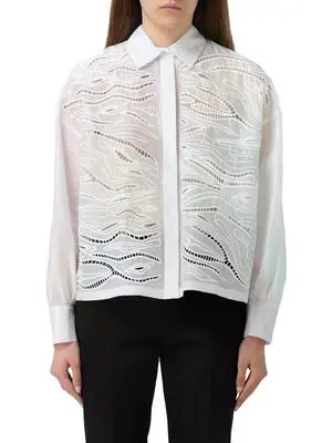 Max Mara Picasso Cut-out Shirt - White