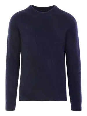 ROBERTO COLLINA Round-neck Long-sleeve Sweater - Blue