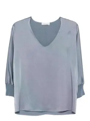 LE TRICOT PERUGIA V-Neck Blouse