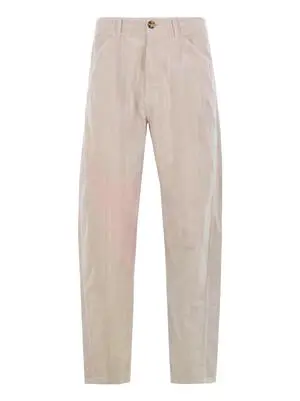Brunello Cucinelli Corduroy-effect Pocket Trousers - Neutrals